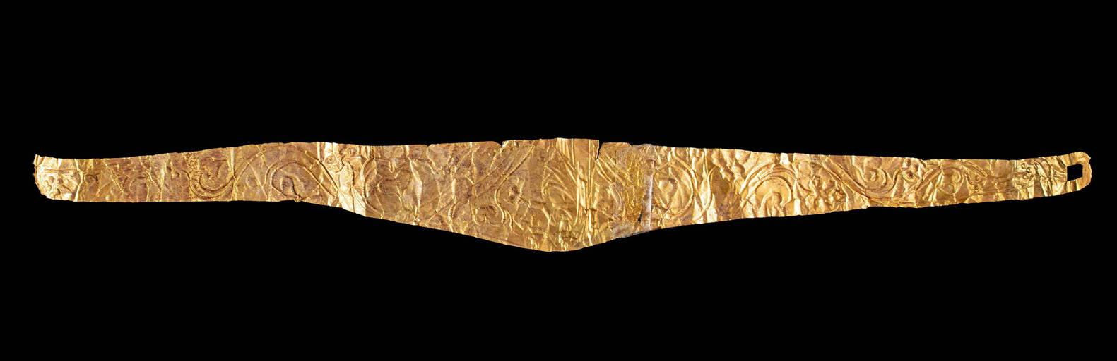 Greek Repousse Gold Diadem w/ Dionysus & Vines (#0021) on Dec 22, 2022 ...