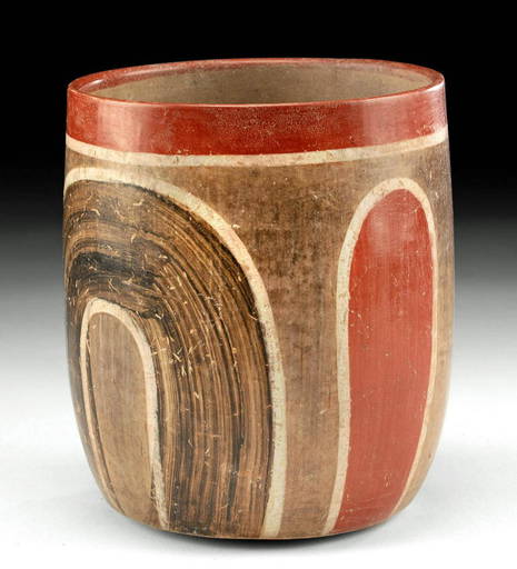 Pre-Columbian Maya Cylinder Abstract Floral Motif (#0111) on Dec 25 ...