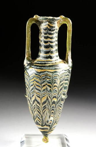 Ancient Greek Core Form Glass Amphoriskos - Dec 29, 2022 | Artemis ...