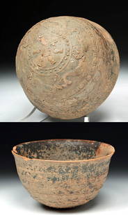 Ancient Greek Hellenistic Megarian Pottery Bowl