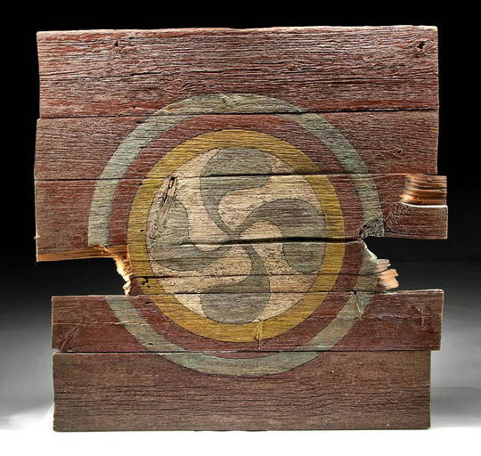 20th C. Amish Wood Painted Barn Panels, Raindrop Hex (#0353) on Dec 29 ...