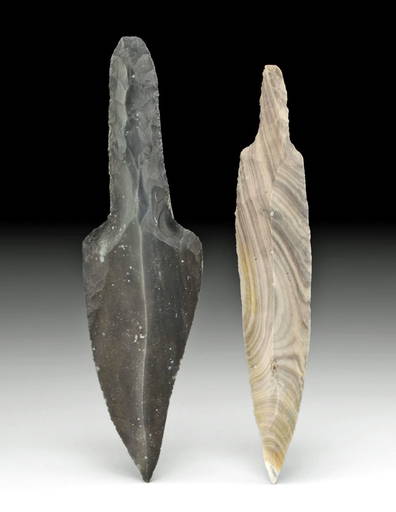 Pre-Columbian Maya Belize Chert Daggers - Huge! (#0199A) on Dec 29 ...