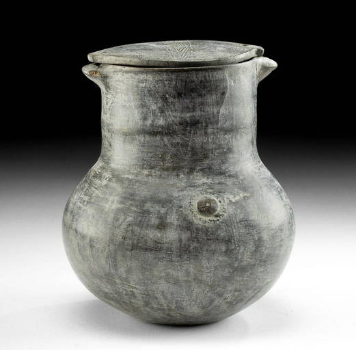 Buy Ancient Amlash Grayware Jar w/ Suspension Lugs | Artemis Gallery in CO