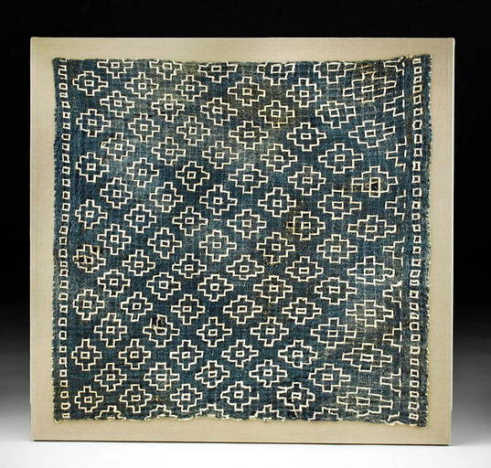 Chancay Gauze Textile Panel, San Pedro Cross Motif (#0165) on Jan 08 ...