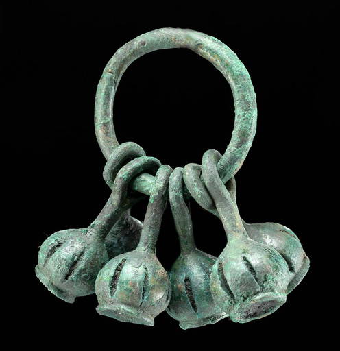 Ancient Hallstatt Bronze Ring w/ 6 Rattle Bells (#0032C) on Jan 08 ...