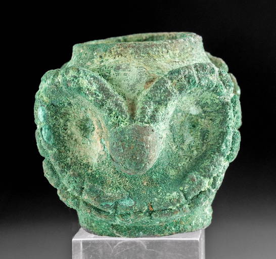 Moche Loma Negra Copper Mace Head, Owl Form (#0079) on Jan 12, 2023 ...