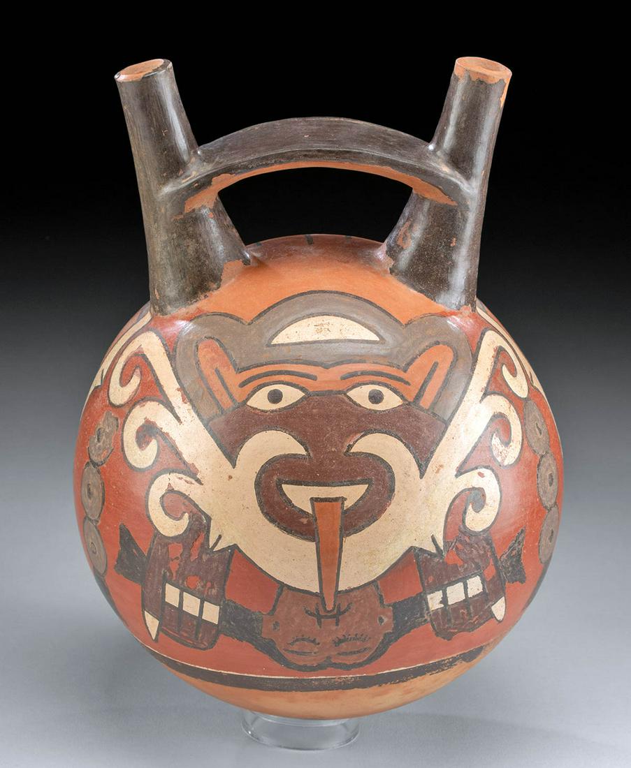 Buy Nazca Polychrome Vessel - Mythical Being & Trophy Heads | Artemis ...