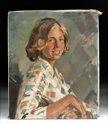 William Draper Painting - Portrait of Francesca, 1962 (#0255) on Jan 19 ...