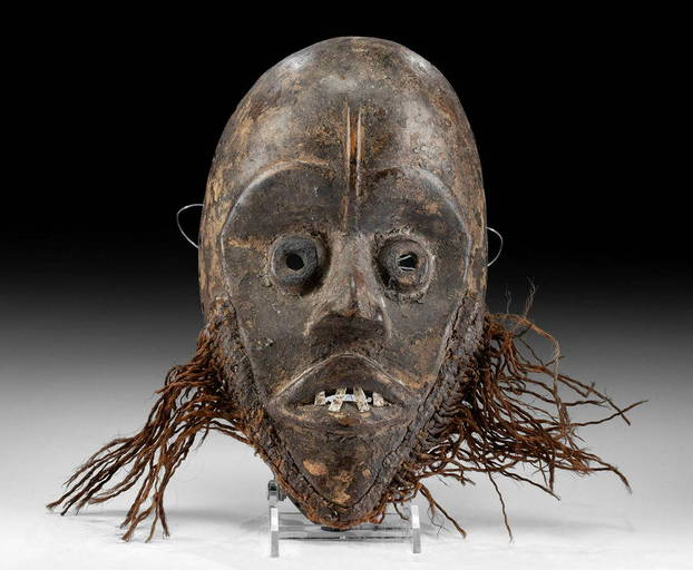 19th C. African Dan Wood Ceremonial Dance Mask (gle)