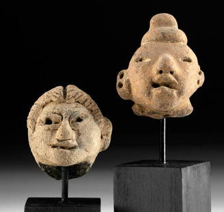 Proto Maya Terracotta Heads