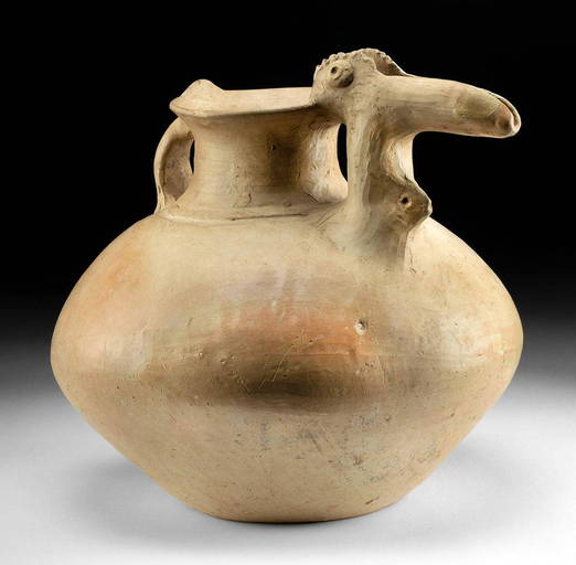 Rare Persian Ardebil Beaked Pitcher, Bird Spout, TL'd (#0091) on Mar 09, 2023 | Artemis Gallery ...