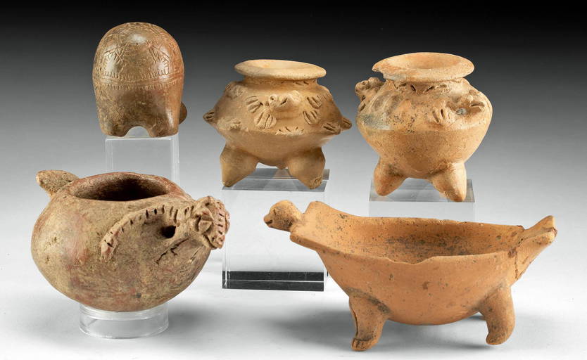 Lot of 5 Panamanian Pottery Vessels (#0190) on Mar 05, 2023 | Artemis ...
