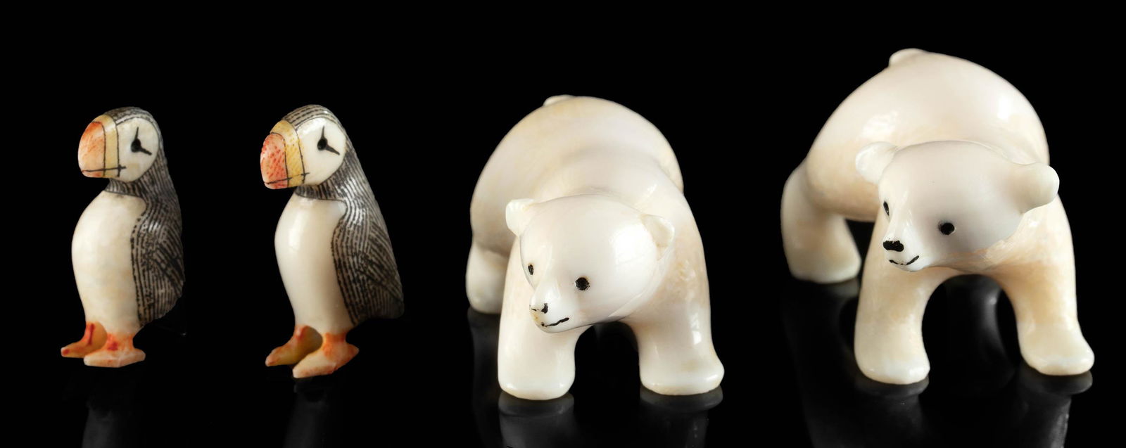 Inupiaq Inuit Walrus Ivory Polar Bears & Puffins, Mayac - Mar 30, 2023 ...