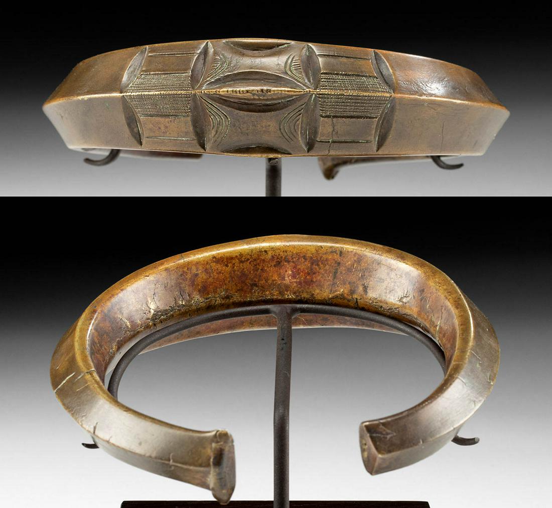 19th C. African Fang People Brass Collar / Torque