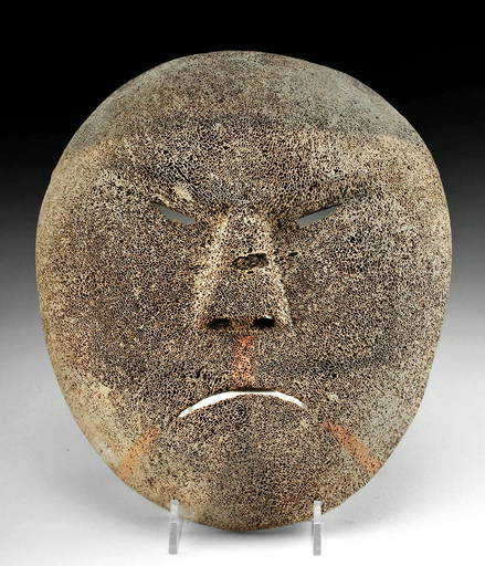 20th C. Inuit / Inupiaq Whale Bone Spirit Mask