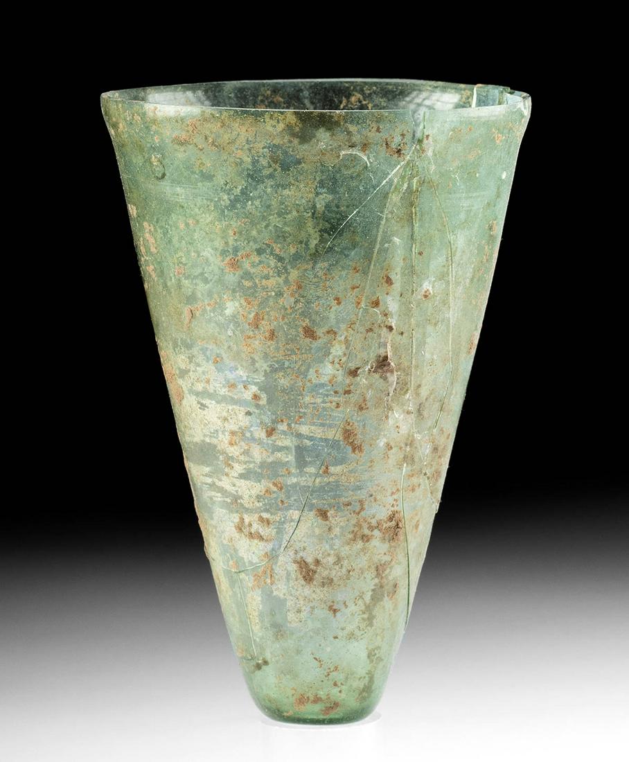 Tall Roman Glass Conical Beaker (#0026) on Apr 16, 2023 | Artemis ...