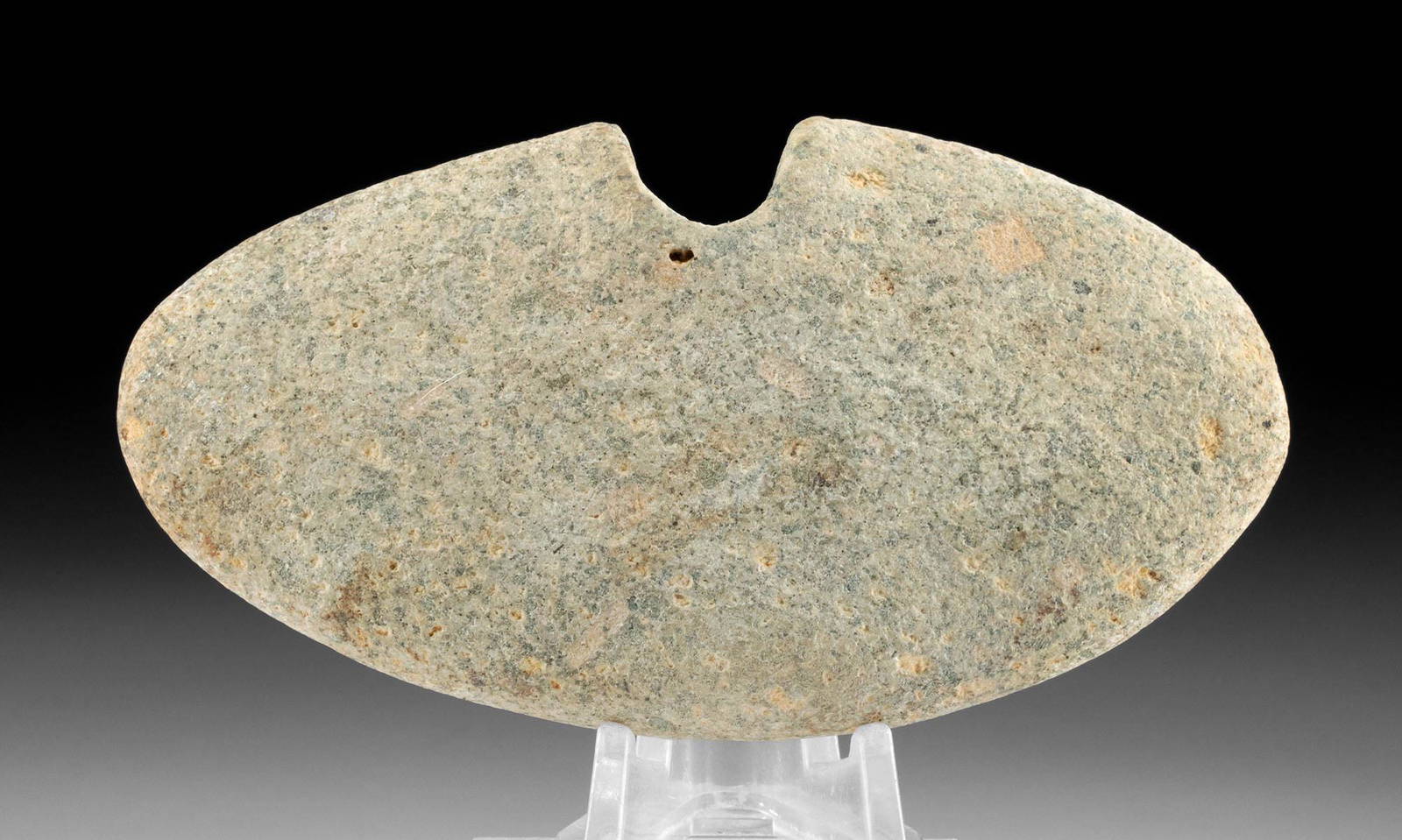 Archaic Eastern Woodland Stone Bannerstone Preform (#0265) on Apr 16 ...
