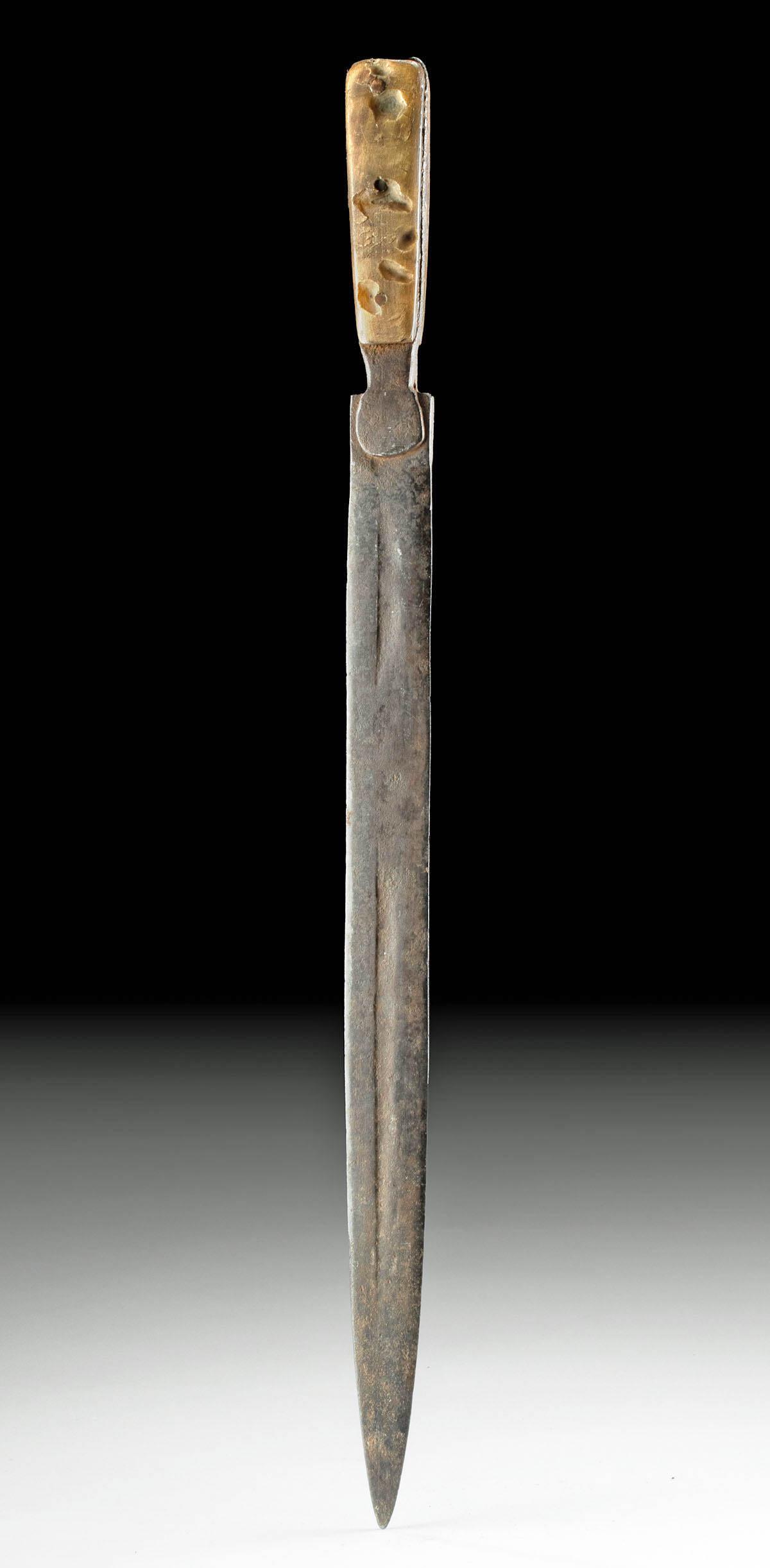 19th C. Mexican Short Sword / Horn Handle