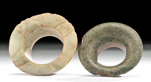 Massive Maya Calcite Stone Earspool