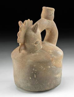 Chavin Stirrup Vessel Harpy Eagle Form