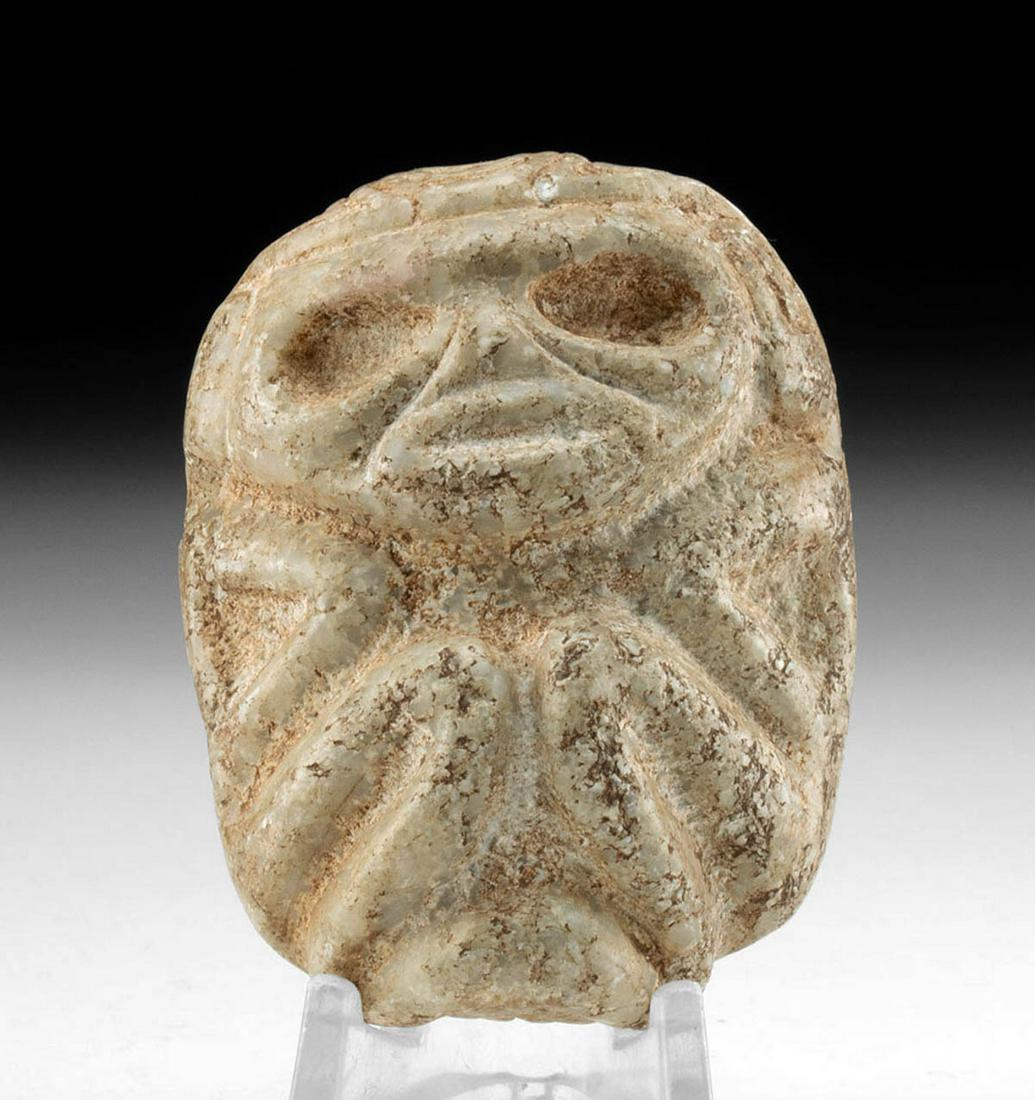 Taino Stone Stamp Seal Crouching Zemi Auction