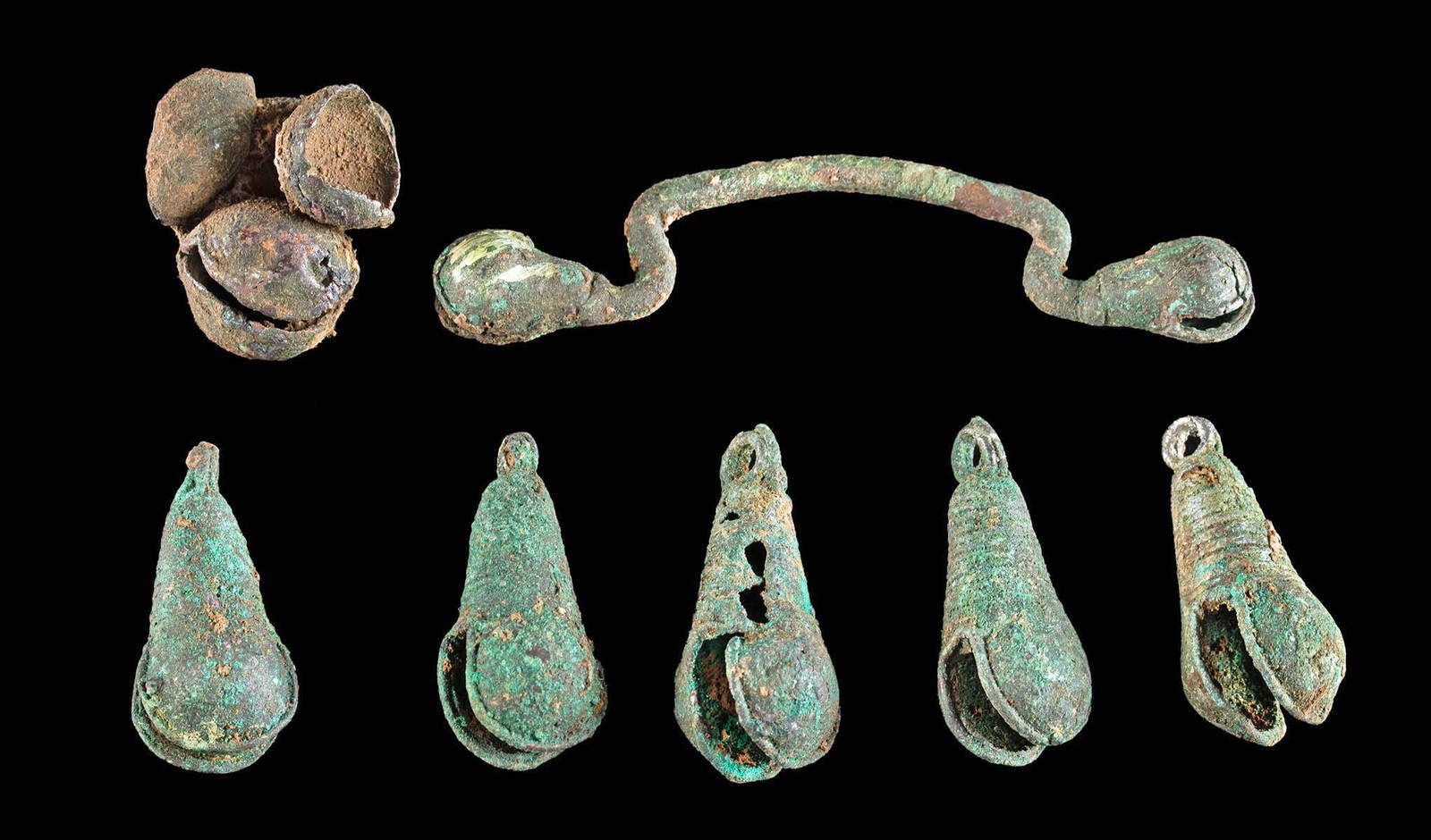 Buy Aztec / Mixtec Copper & Bronze Bells (7) | Artemis Gallery In Co