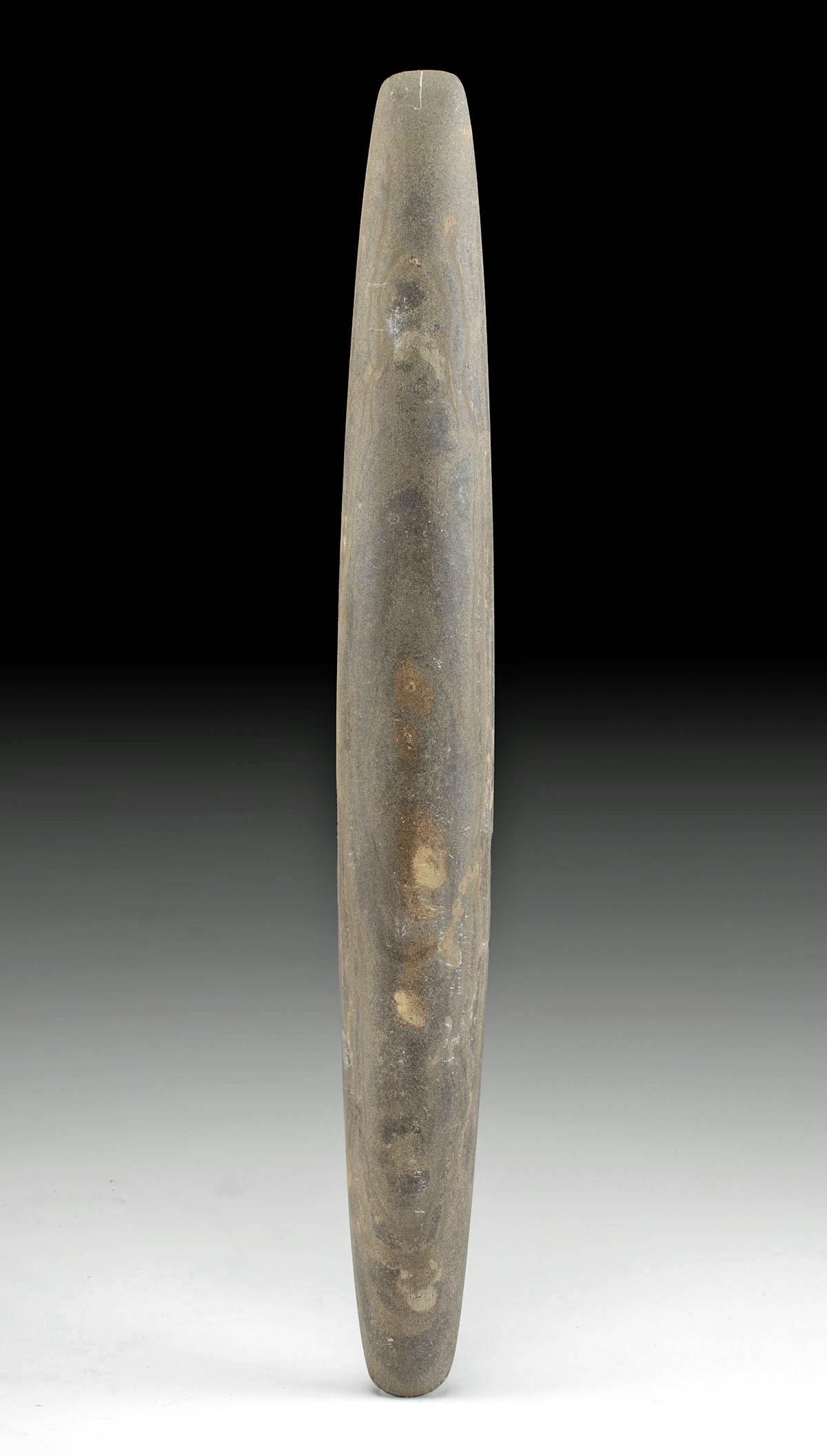 Rare 19th C. Northwest Coast Tlingit Stone Pick / Club Auction