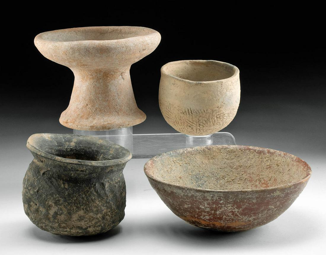 Ancient Thai Ban Chiang Pottery Vessels, Ex-schmitt Auction