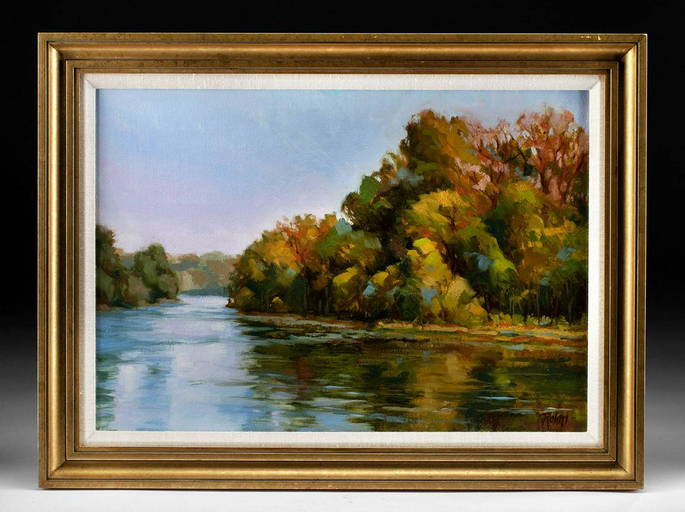 Bob Rohm Painting Ingram River (1990s)
