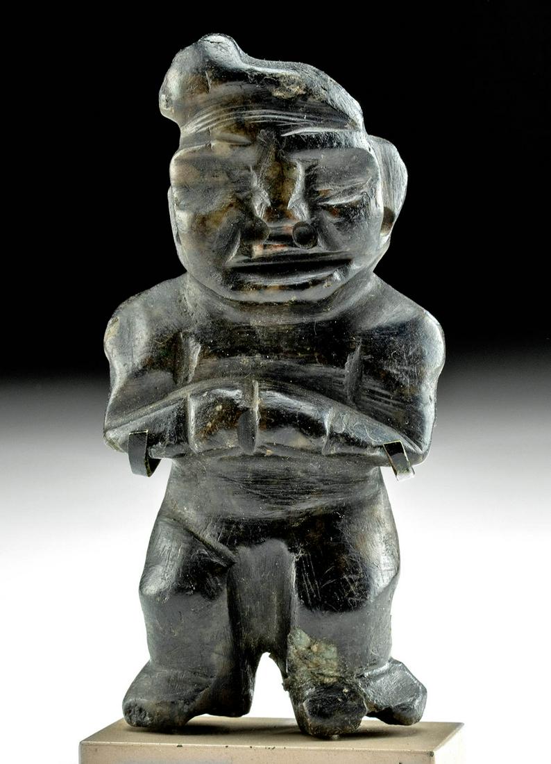 Proto-maya Diorite Standing Figure Auction