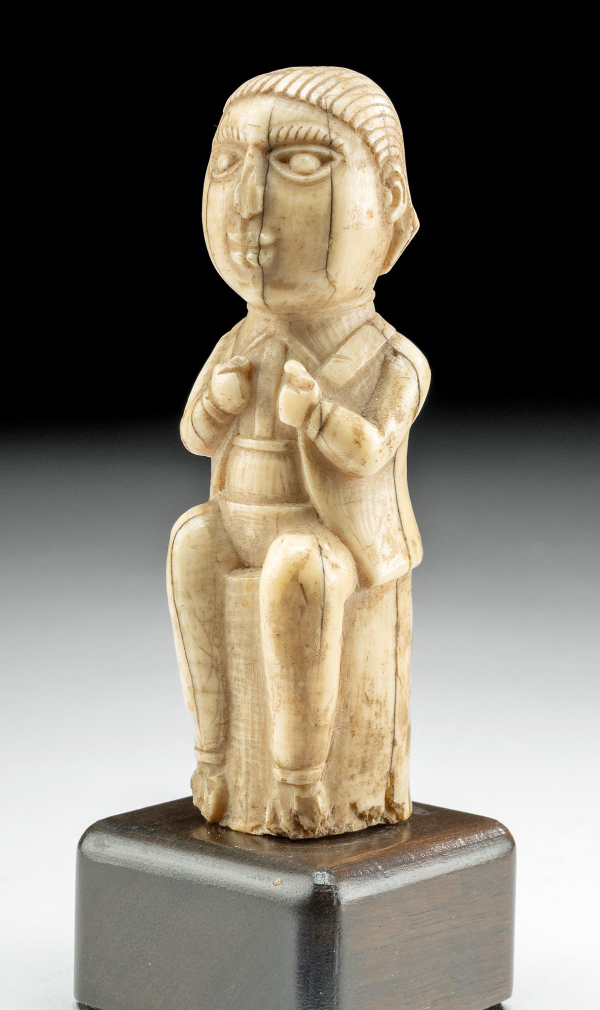 19th C. Colonial Kongo Ivory Seated Figure Auction