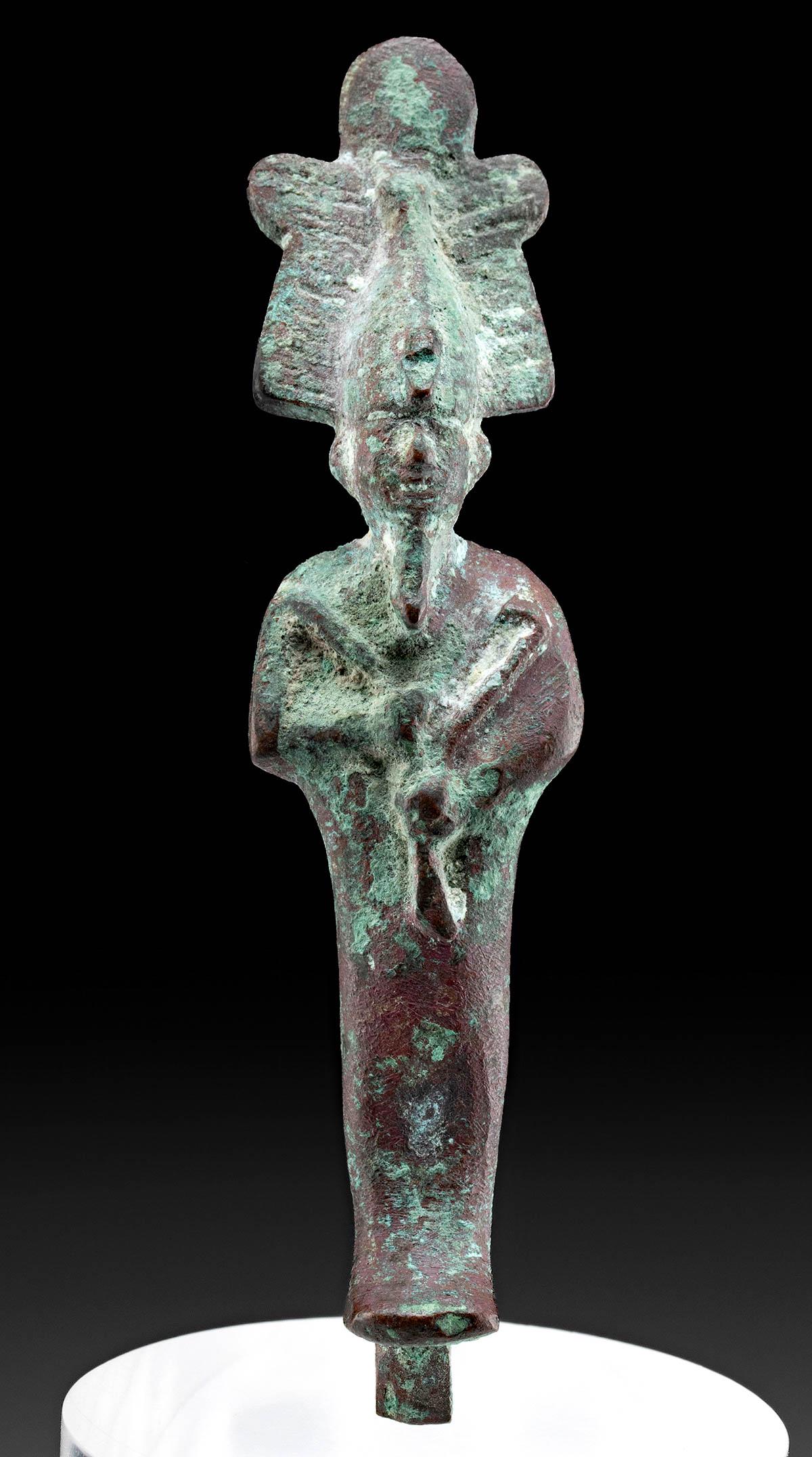 Egyptian Late Dynastic Amulet - Osiris (god Of Underworld) Auction