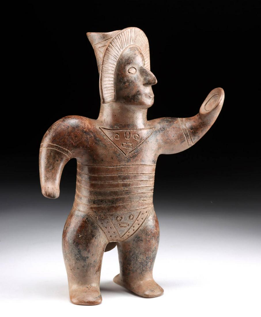 Colima Pottery Standing Male Dancer Figure Auction