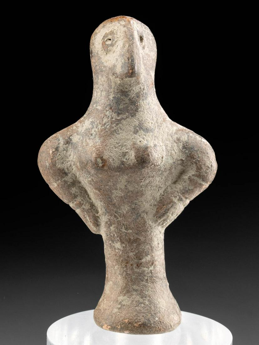 Ancient Syro-hittite Pottery Idol / Deity - Astarte? Auction