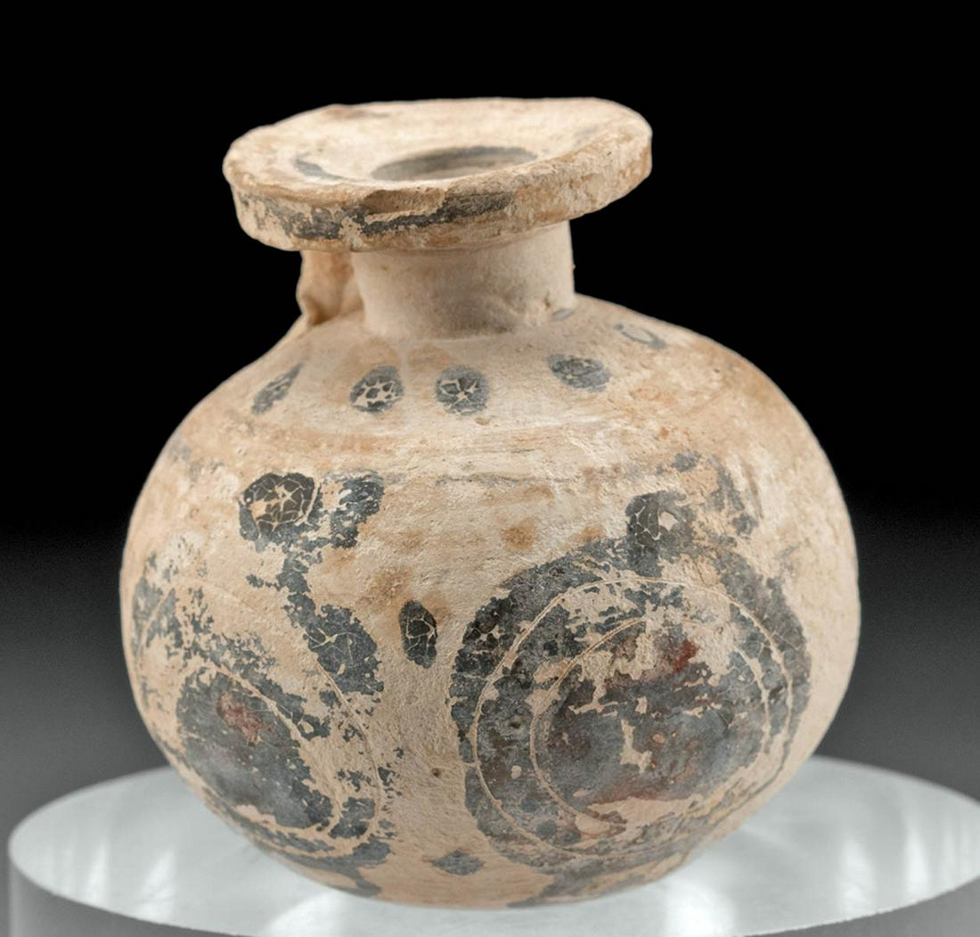 Corinthian Pottery Aryballos W/ Hoplites Auction