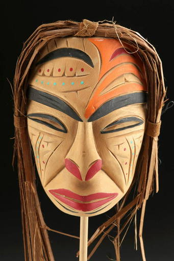 Squamish Cedar Chiefs Mask Eagle / Frog, Van Joseph