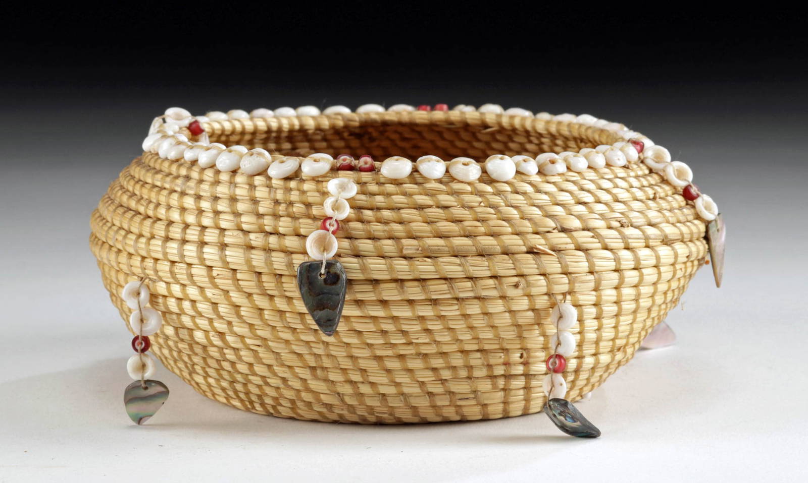 Native American Pomo Basket - Donna Merodio Poe Auction