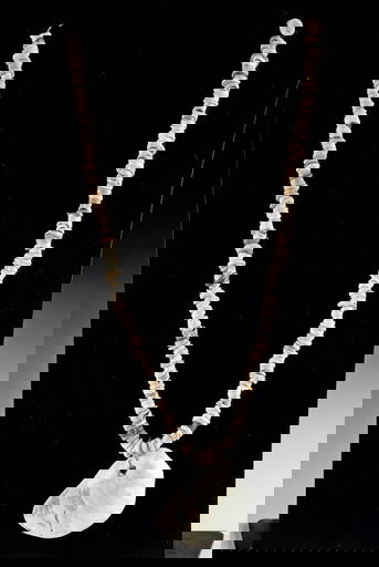 18th C. Native American Chumash Shell Bead Necklace