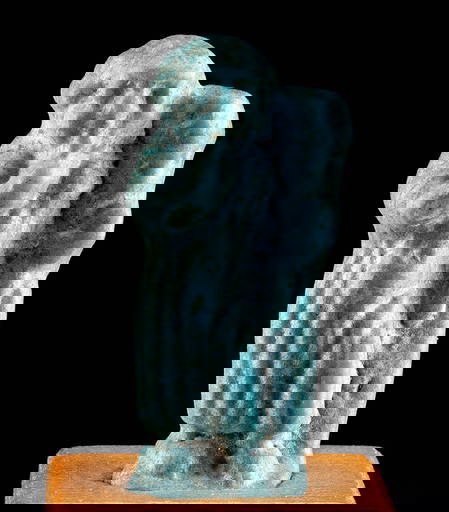 Egyptian Faience Harpocrates & Herakles' Club, Ex Mitry