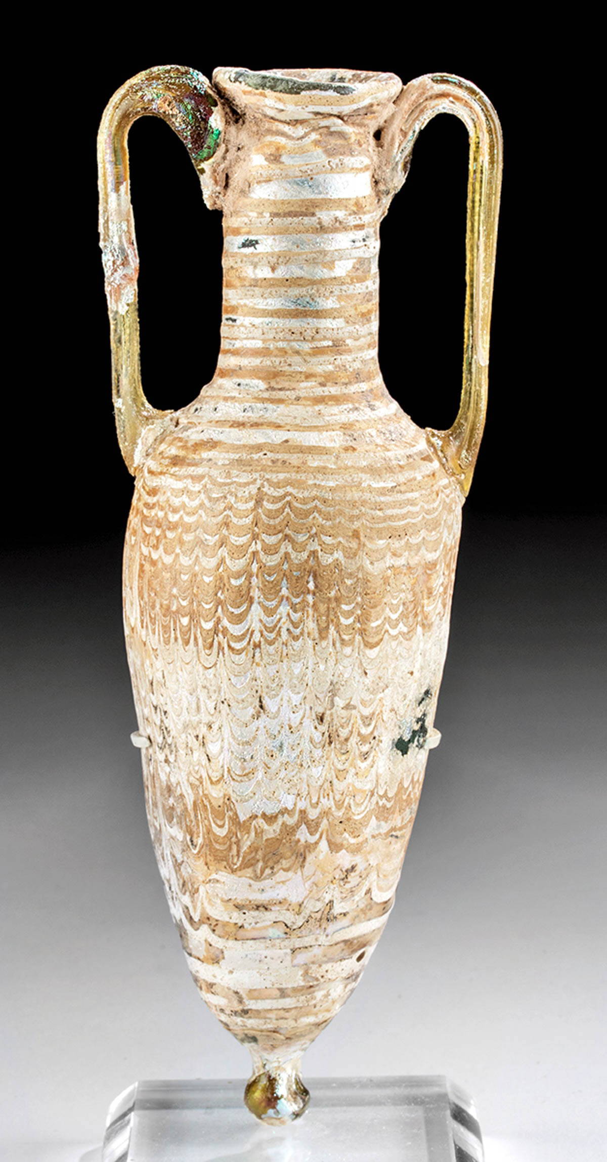 Greek Hellenistic Core-form Glass Amphoriskos Auction