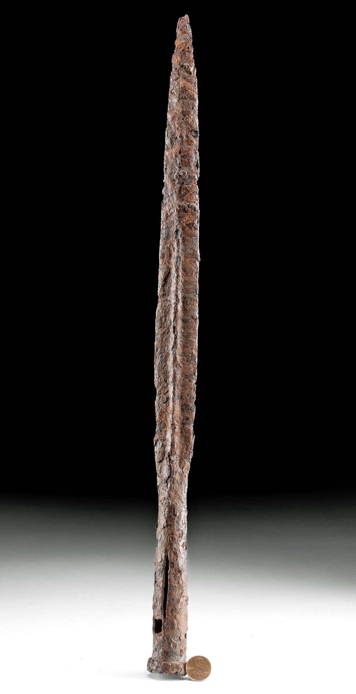 Massive Roman-byzantine Iron Socketed Lance Head Auction