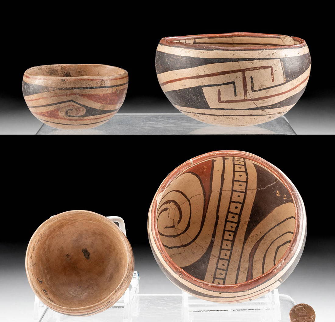 Pair Of Casas Grandes Paquime Ramos Polychrome Bowls Auction
