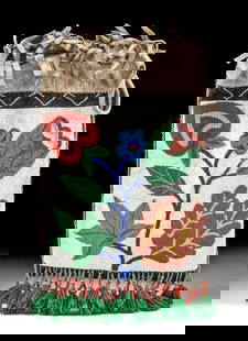 Buy Native American Great Lakes Beaded Leather Bag | Artemis Gallery In Co