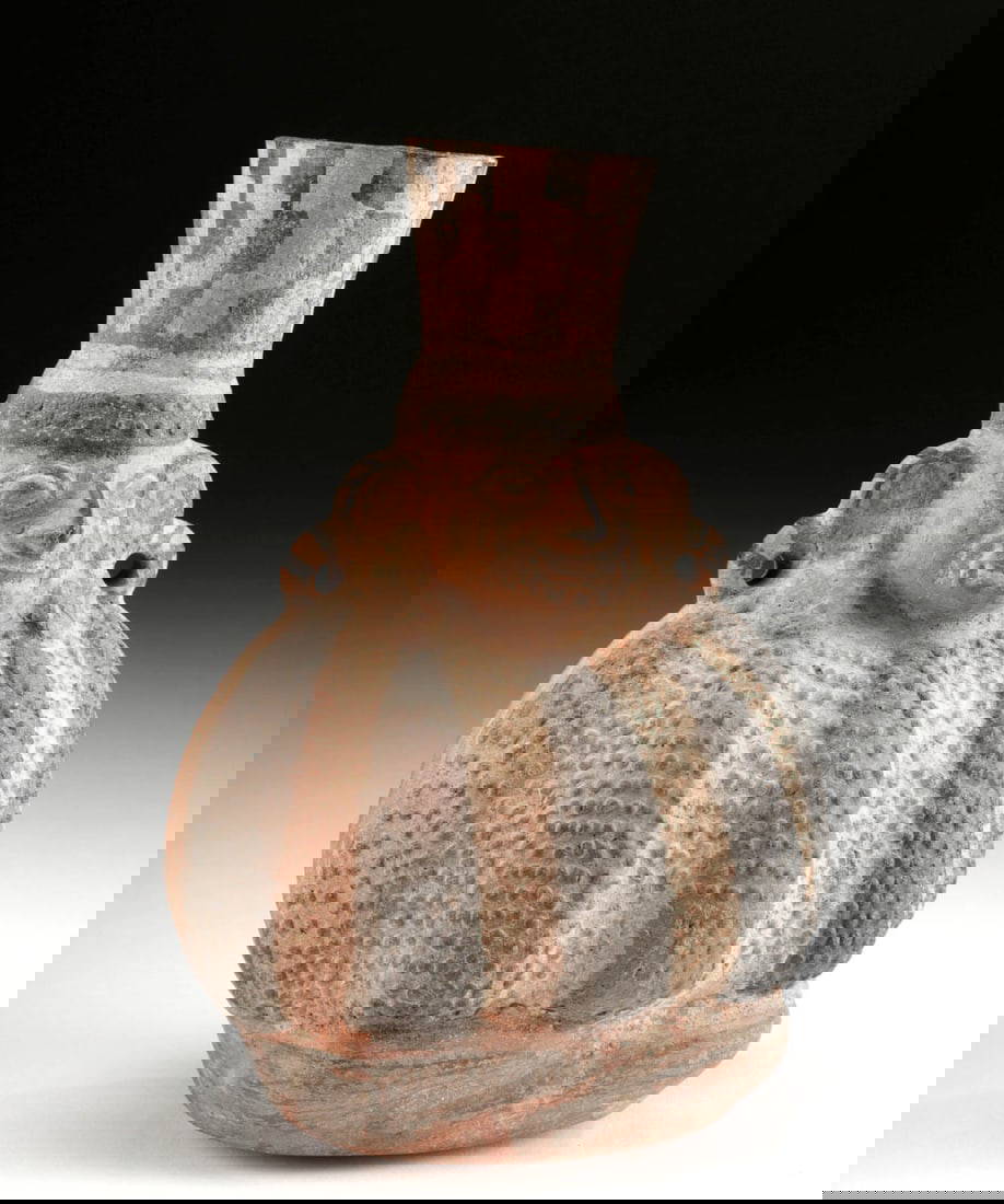 Moche / Chimu Pottery Figural Vessel - Ai Apec As Corn Auction