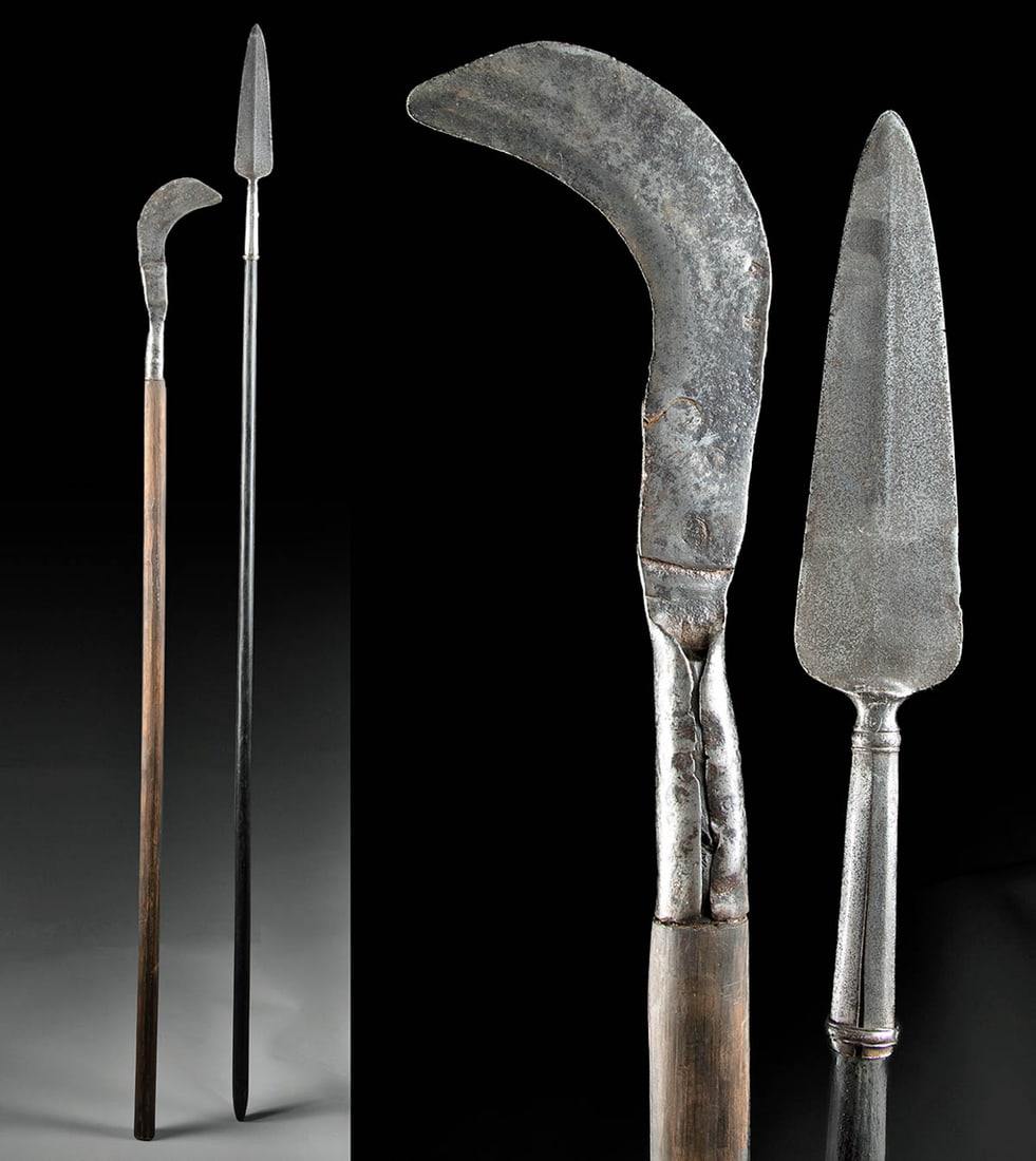 Buy 18th C. European Iron Polearms - Spear & Billhook | Artemis Gallery In Co
