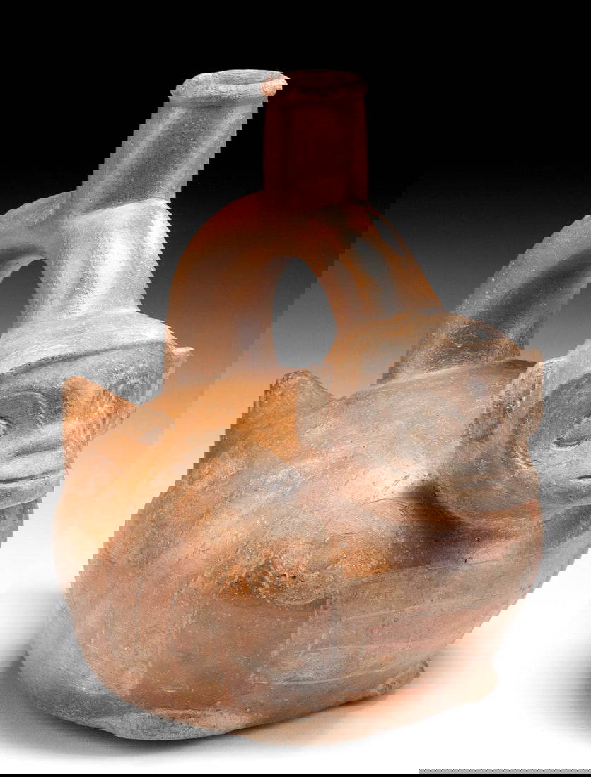 Buy Chavin-maranon Spouted Vessel W/ Simian Head | Artemis Gallery In Co