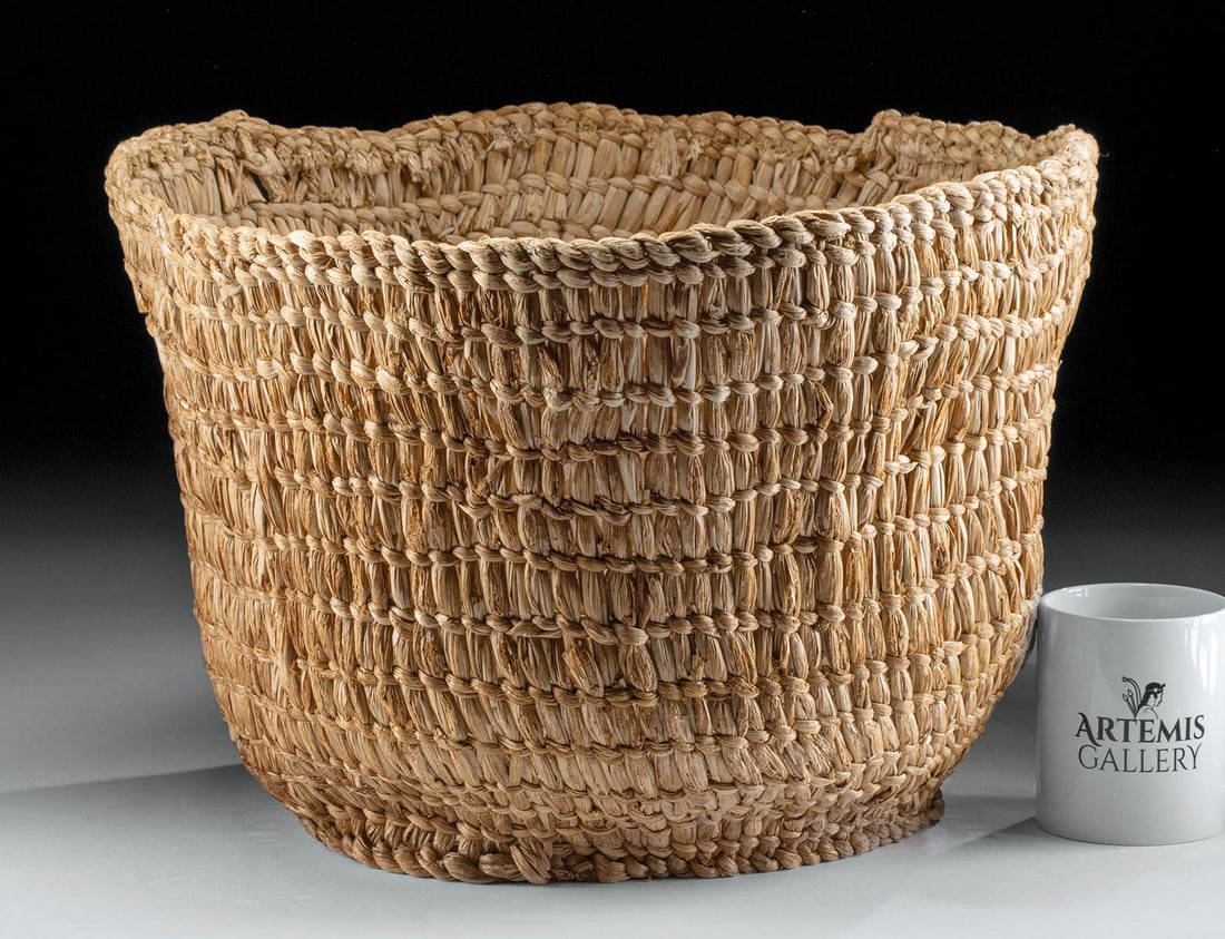 Early Native American Salish / Suquamish Woven Basket Auction