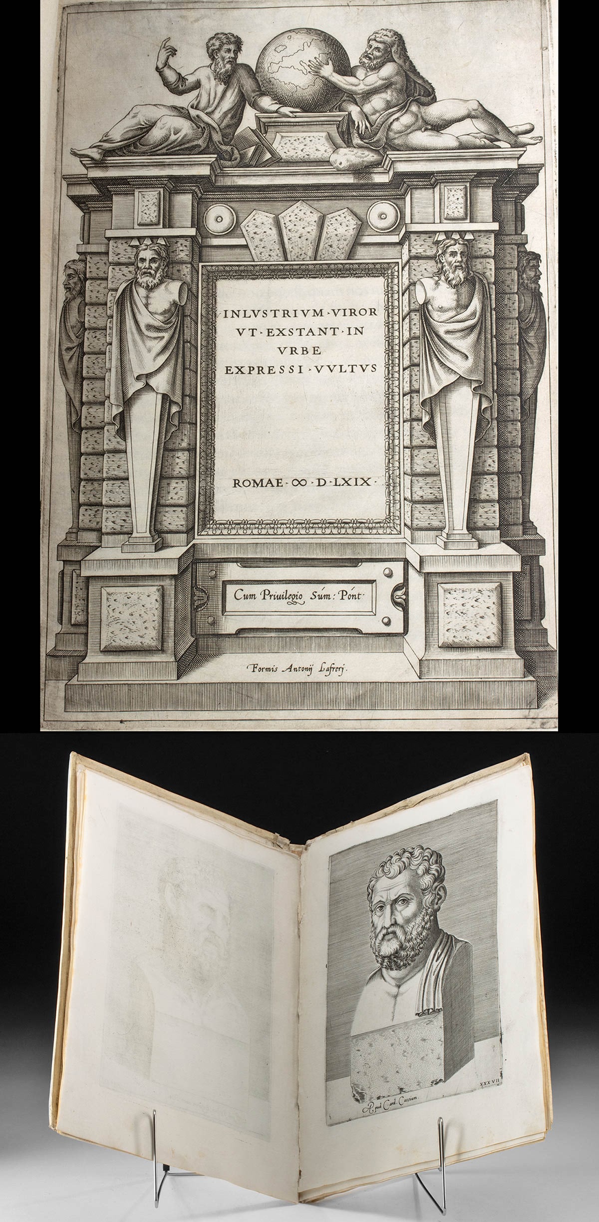 1569 Antonio Lafreri Book "inlustrium Viror…" 1st Ed.