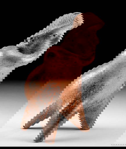 Colima Seated Male Figure W/ Phallic Cap