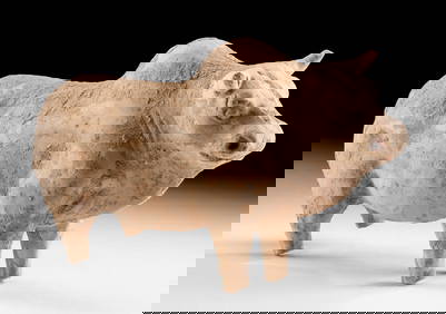 A Rye Pottery Stylised Bull